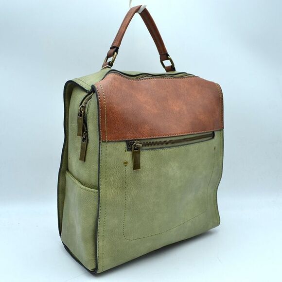 Bags | Vintagecolorblockbackpack | Poshmark
